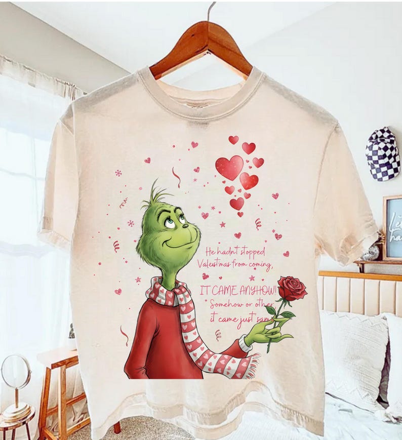 Grinch Valentine Png, Retro Valentine's Day Grinch Sublimation Design ...