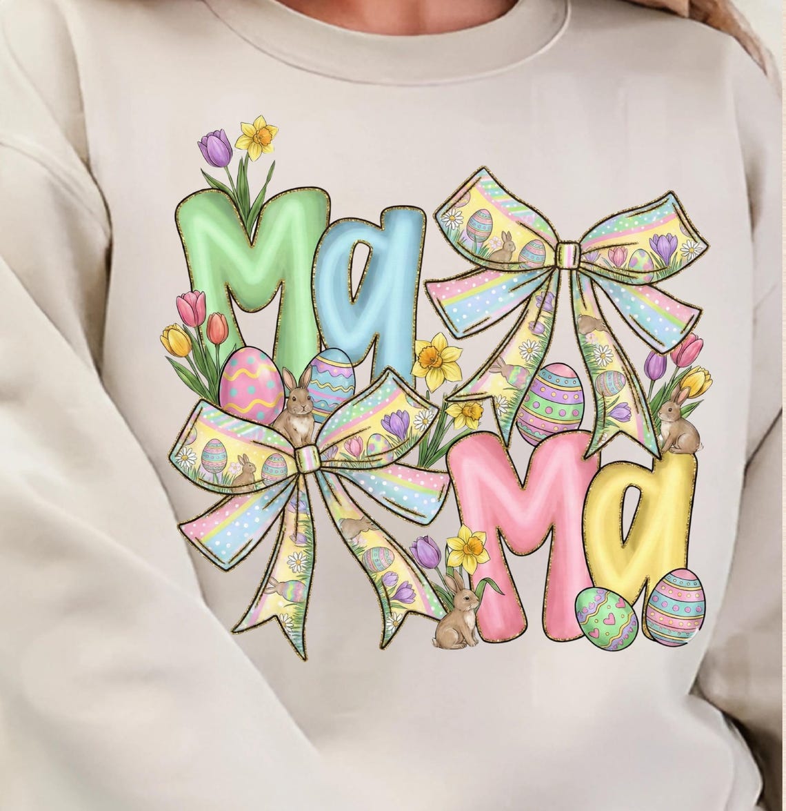 Preppy Mama Easter Png, Easter Mama PNG, Easter Bunny Png, Happy Easter ...