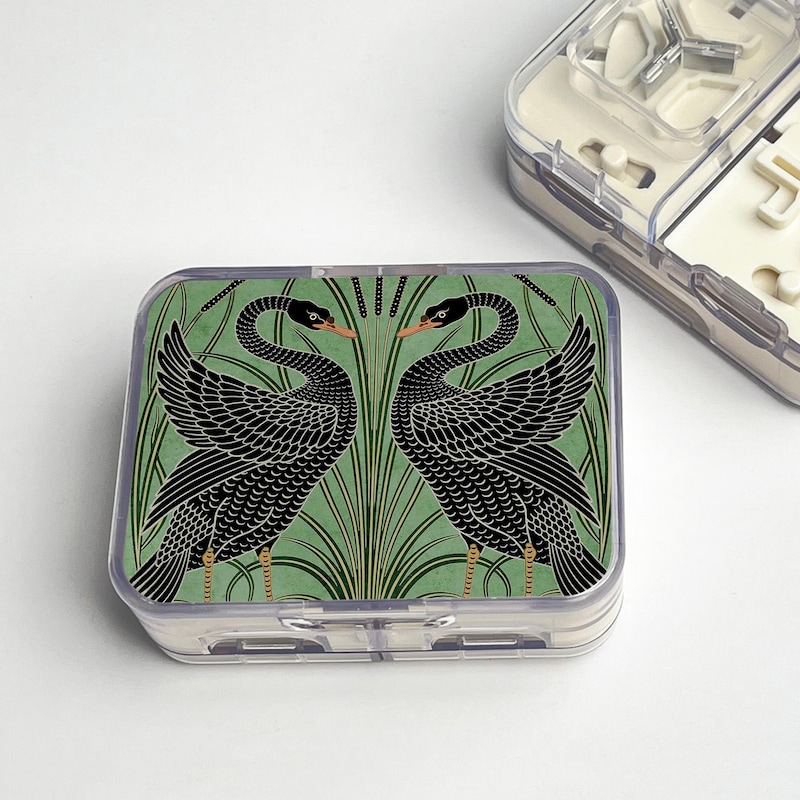 Pill Box Vintage Leather - Etsy