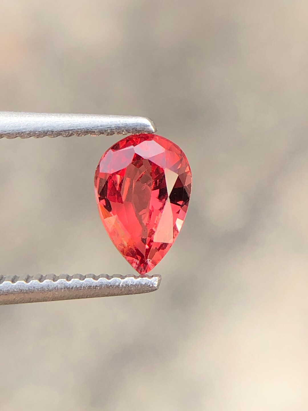 Natural Red Spinel Pear Cut 0.65 Carat – Loose Gemstone for Ring ...