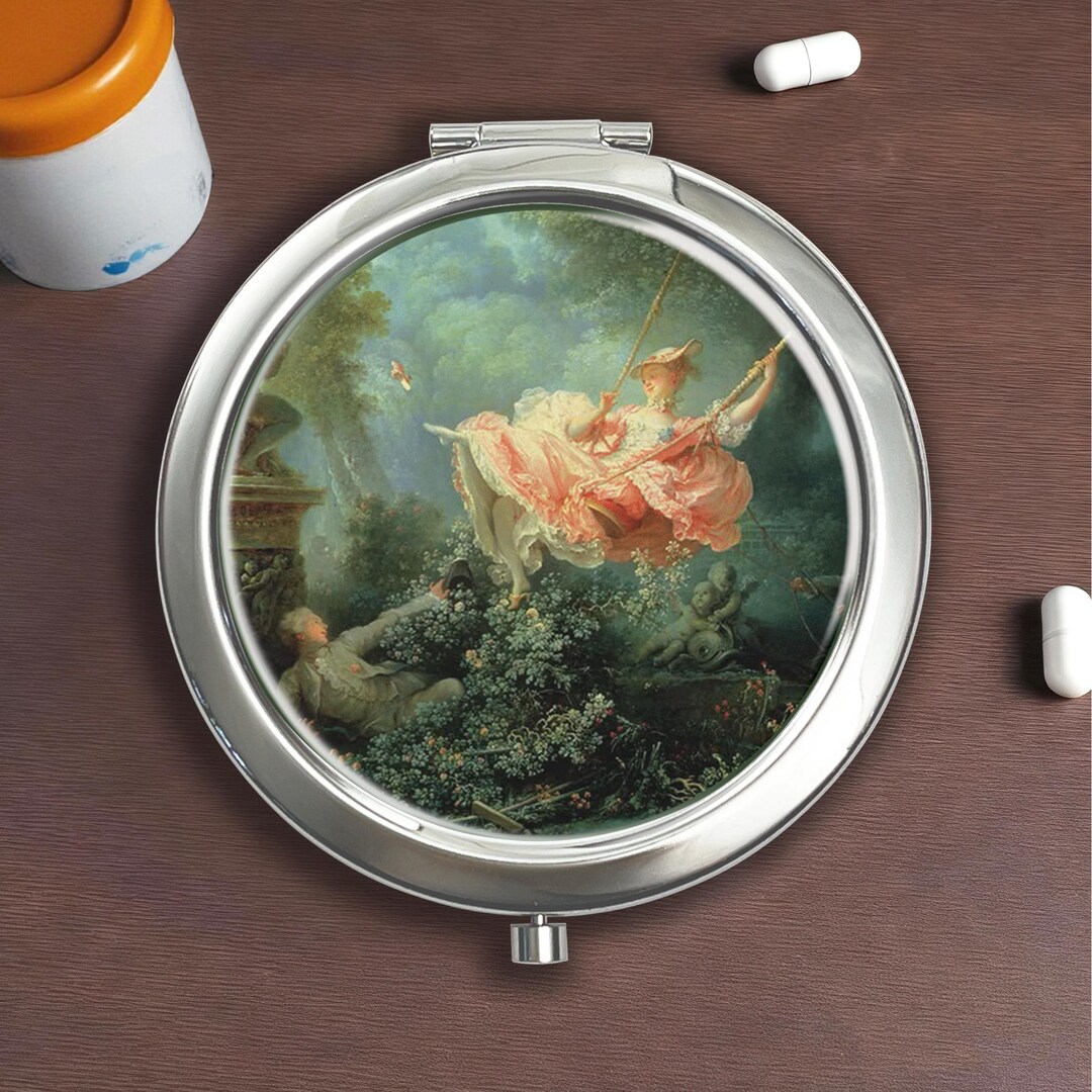 The Swing - Jean-honoré Fragonard (1767) Silver Pill Box - Pill,vitamin ...