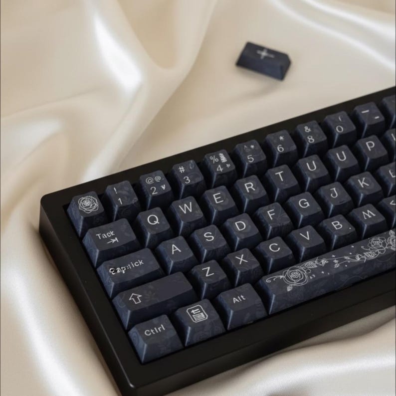 PBT Keycaps Set | Eternal Rose Theme (140 Keys) | Cherry Profile | Jet ...