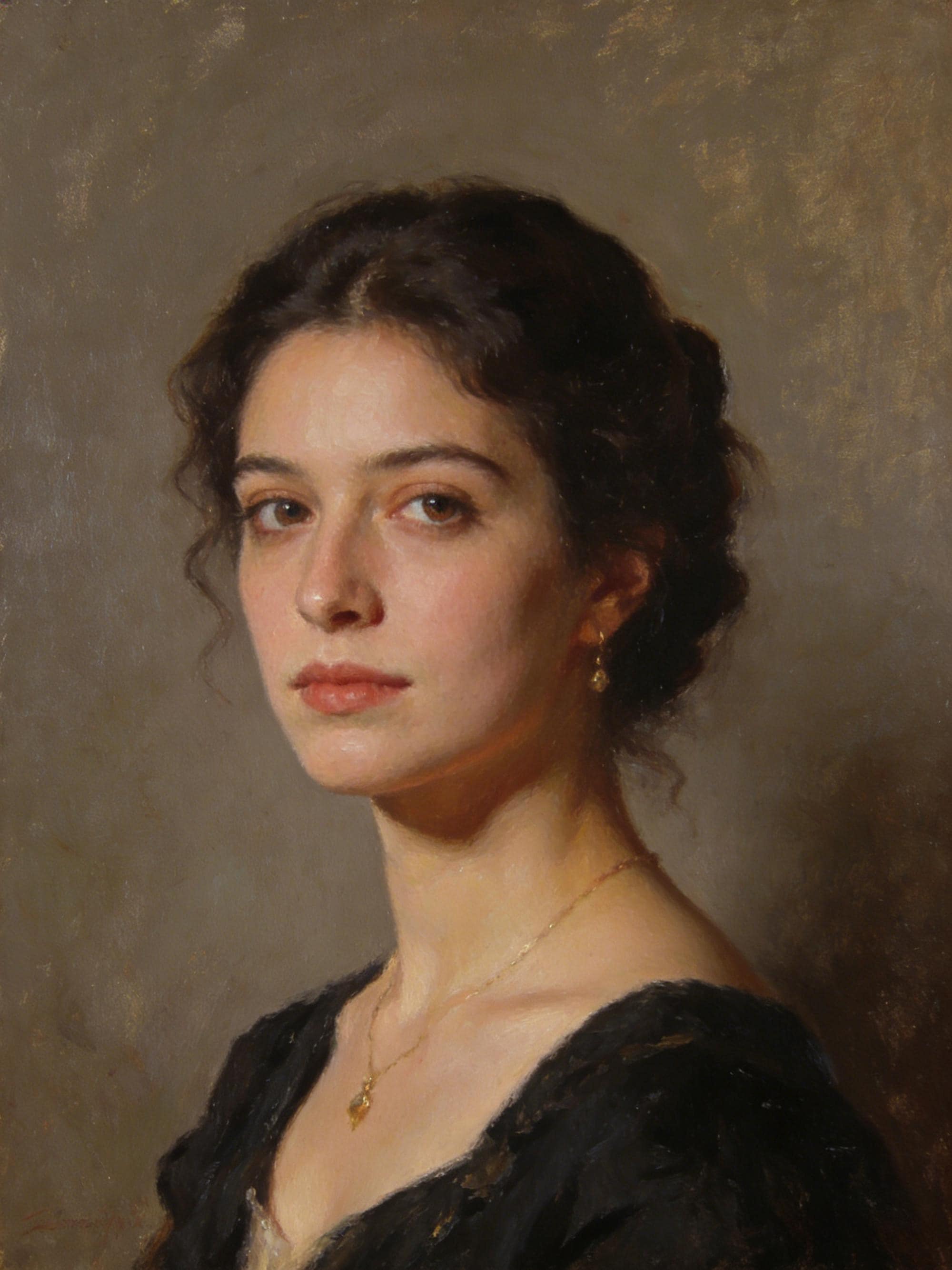 Warm Realistic Oil Portrait Commission - Custom Hand-painted Portrait ...