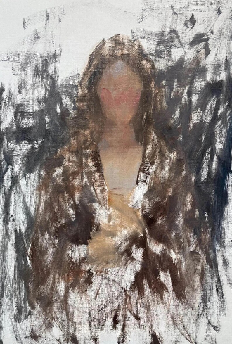 Custom Realistic Portrait Oil Painting - Impressionistic Figure Art for ...