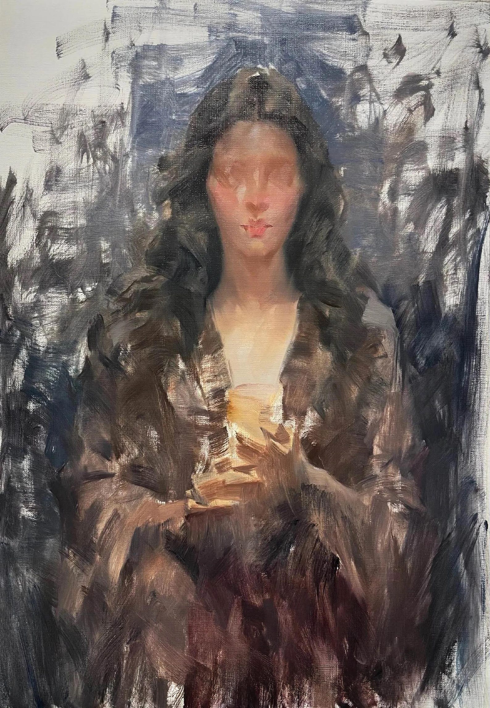 Custom Realistic Portrait Oil Painting - Impressionistic Figure Art for ...