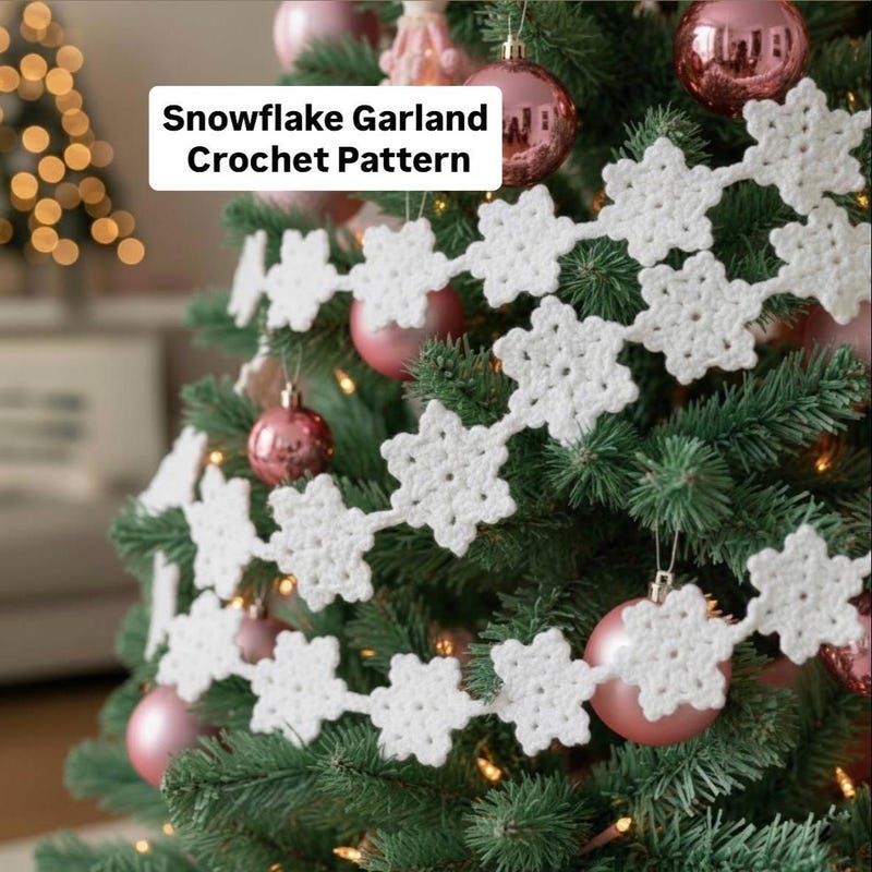 Paper Snowflake Garland - Etsy