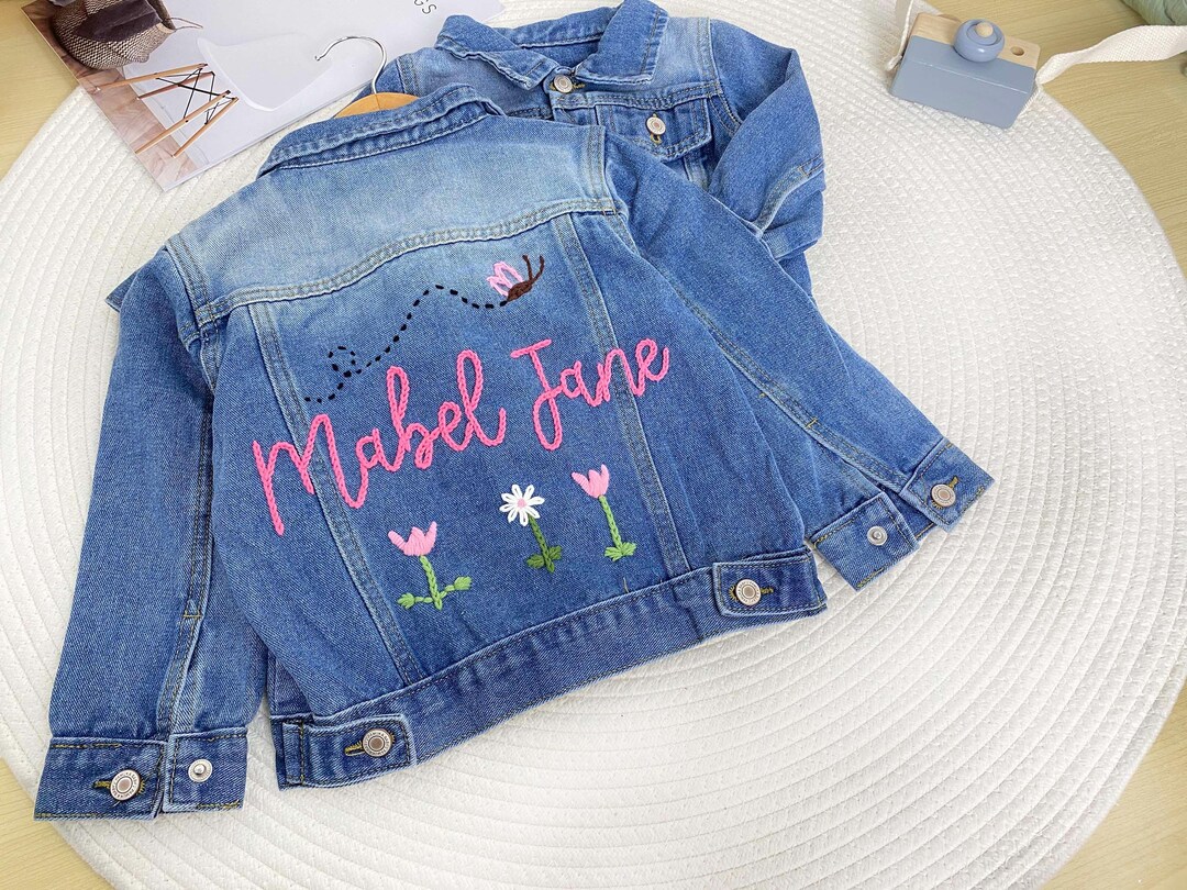 Custom Embroidered Girls' Denim Jacket: Can Be Embroidered With the ...