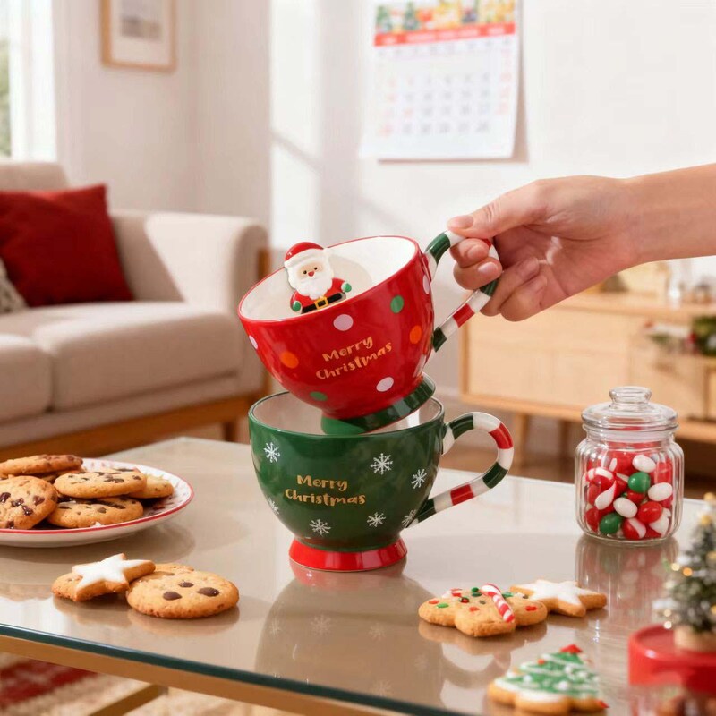 Candy Cane Handle Mugs - Etsy