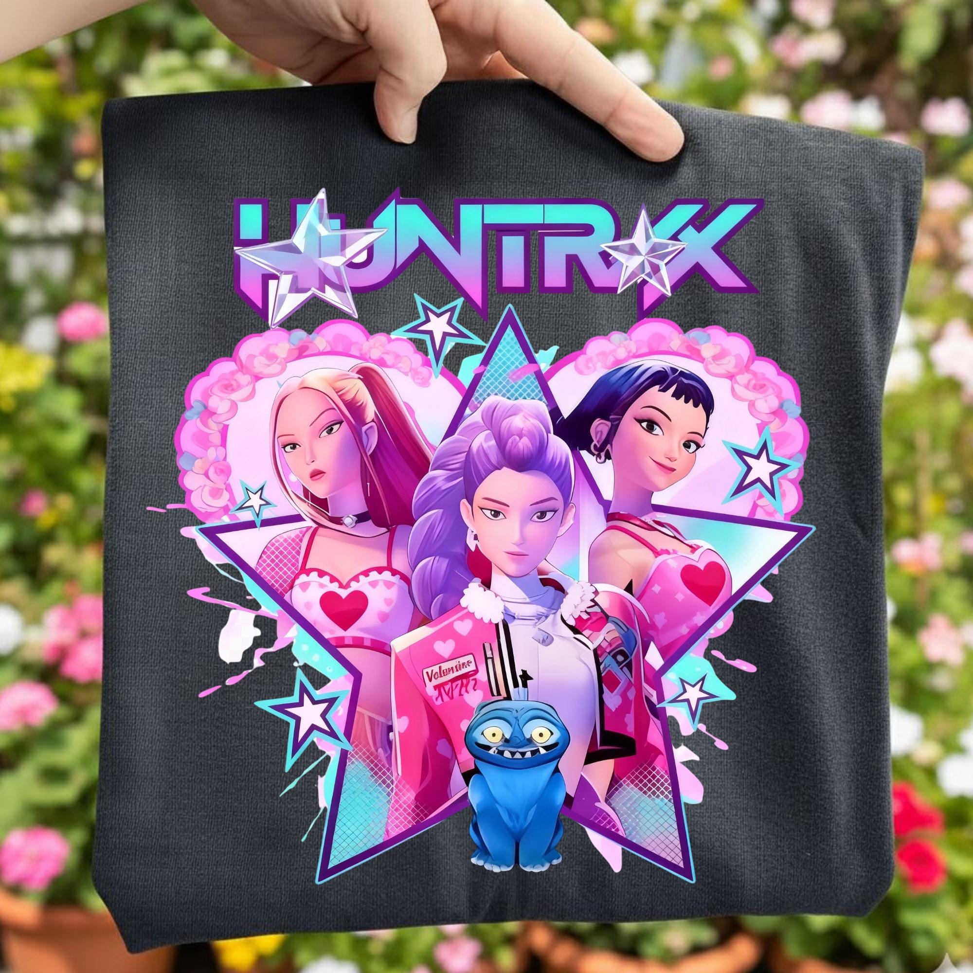 Valentine Huntrix Anime Girl Group PNG | Kpop Demon Hunters Sublimation ...