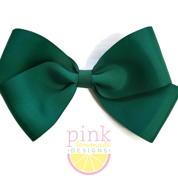 Green Hair Bow - Etsy