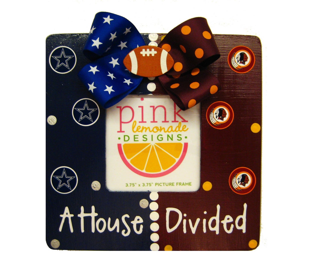 A House Divided Picture Frame Custom for ANY Football Teams - Etsy