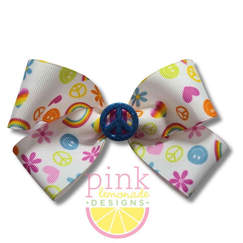 Peace Sign Hair Clip - Etsy