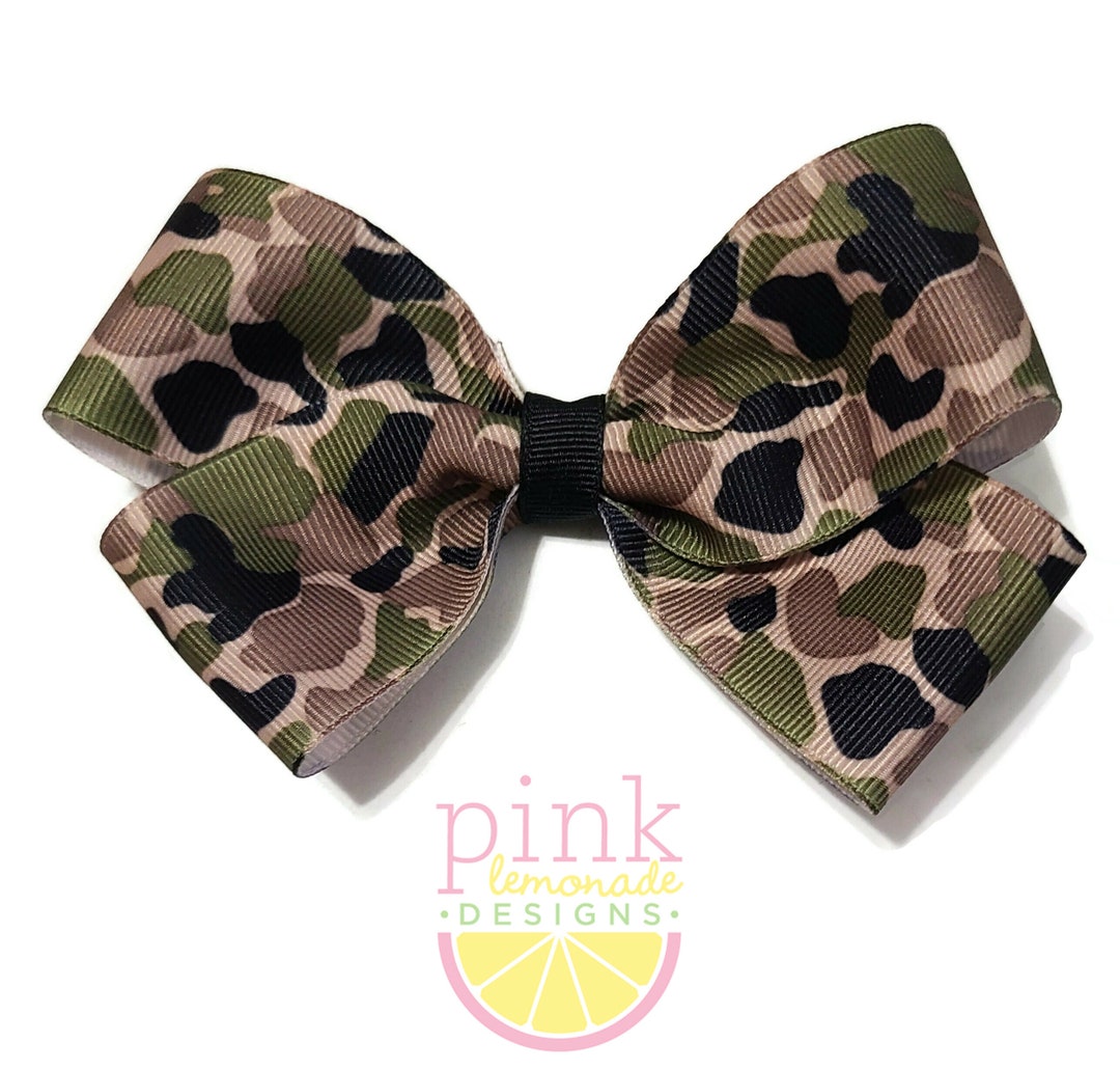 Camouflage Deer Hunting Hunter Camo Girls Hair Bow Hair Clip - Etsy