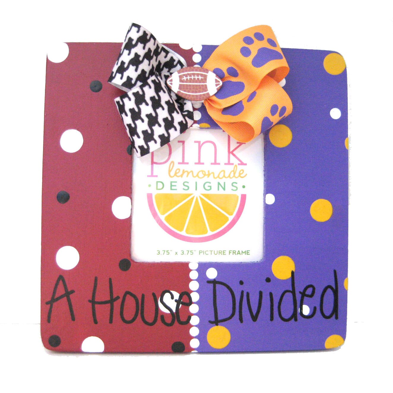 A House Divided Wood Hand Painted Custom Handpainted Picture Frame ANY ...