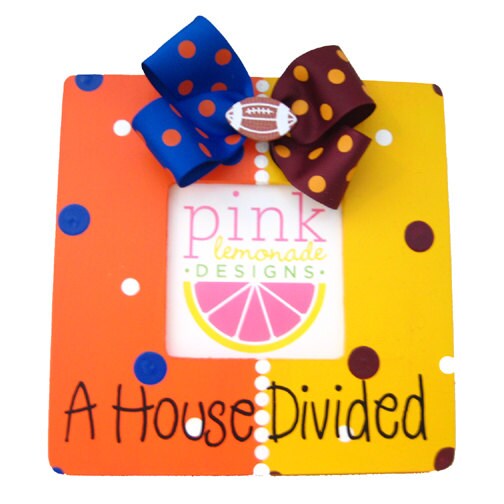 A House Divided Wood Hand Painted Custom Handpainted Picture Frame ANY ...