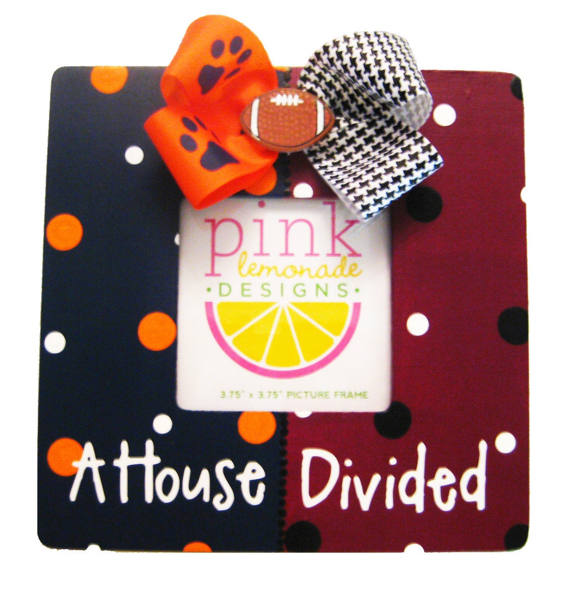 A House Divided Wood Hand Painted Custom Picture Frame ANY Two - Etsy