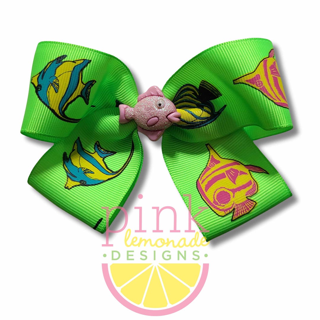 Pink Glitter Tropical Reef Fish Aquarium Pet Fishy Snorkeling Girls ...