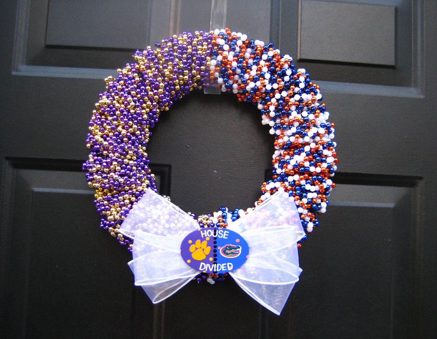 A House Divided Basketball Wood Handpainted Custom Picture | Etsy