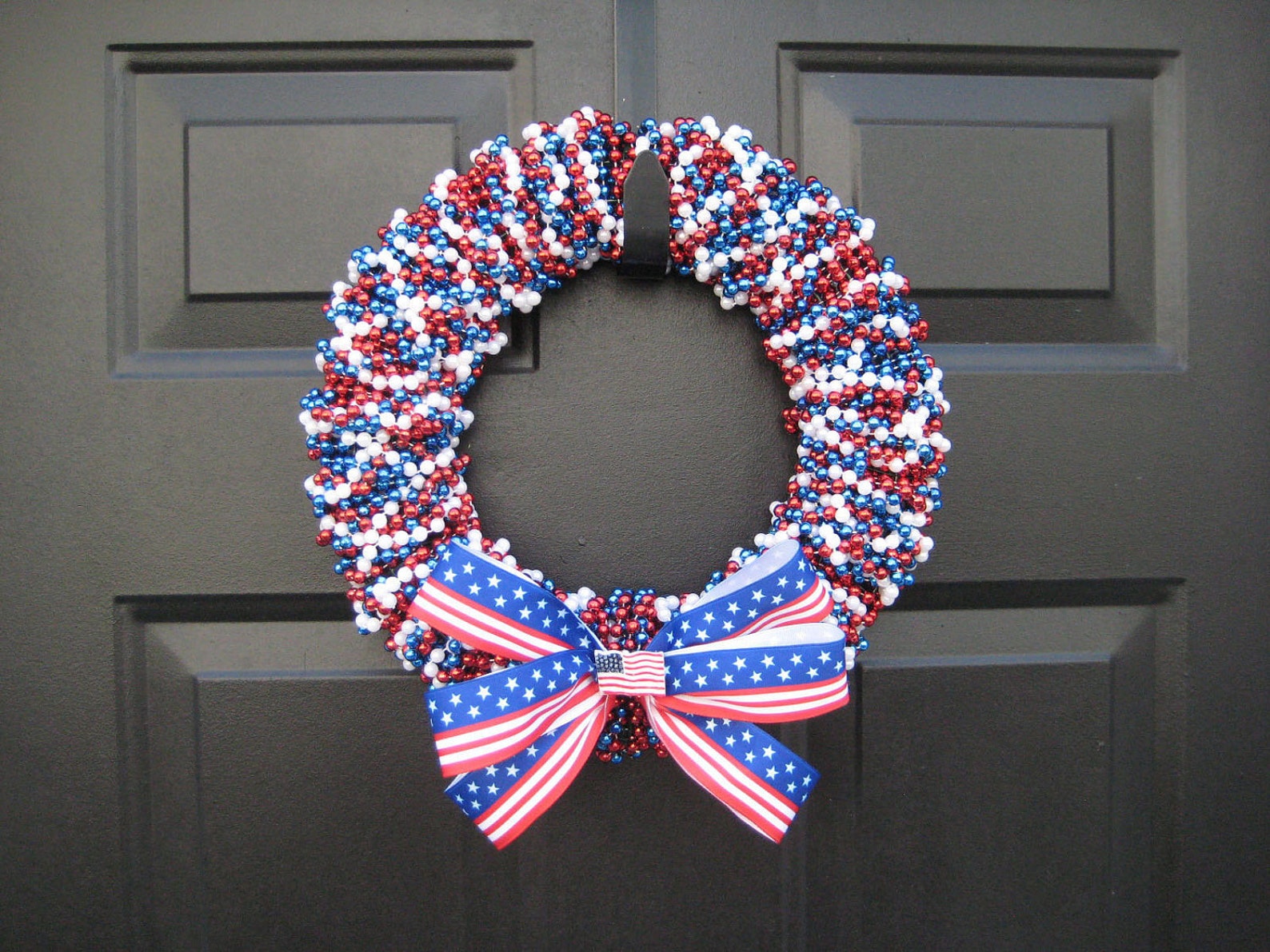 For the Littlest Republican A GOP Hair Bow USA Flag Ribbon | Etsy