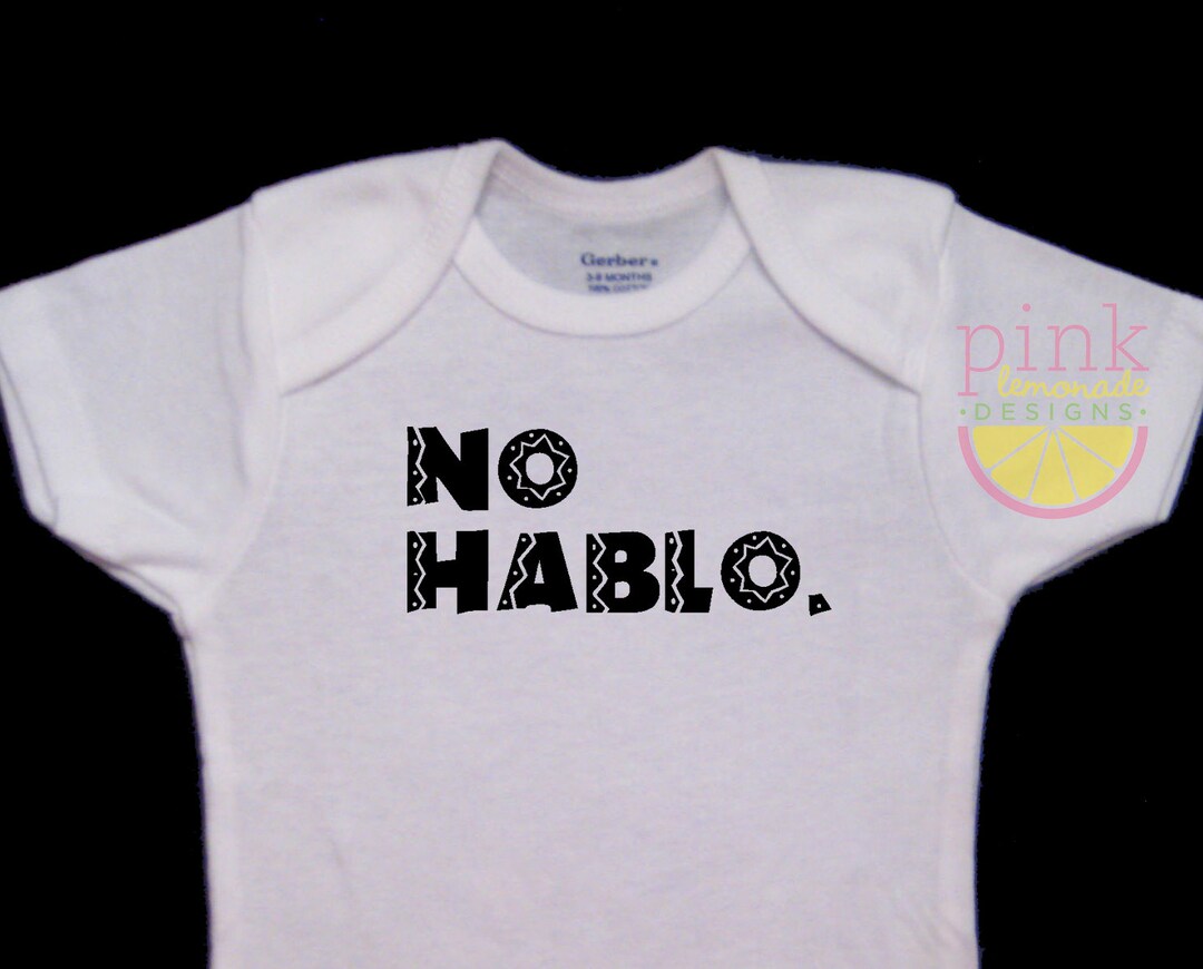 No Hablo Funny Cute Baby Onesie Bodysuit - Etsy