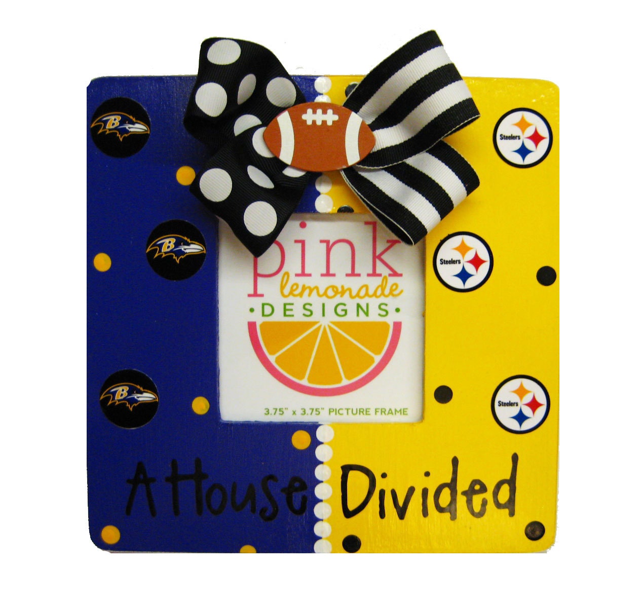 A House Divided Wood Handpainted Picture Frame Custom ANY Two - Etsy