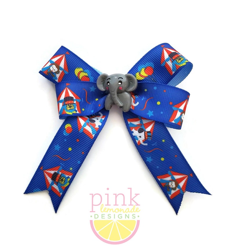 Elephant Circus Big Top Hair Bow - Etsy