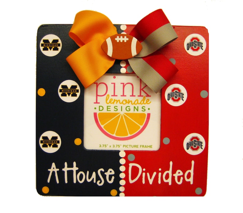 A House Divided Custom Wood Handpainted Picture Frame ANY 2 - Etsy