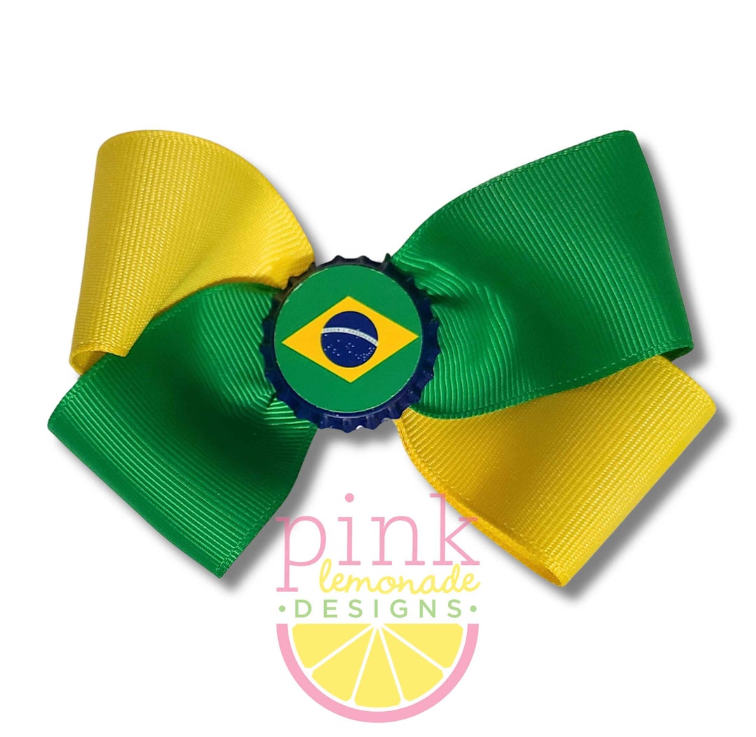 Brazil Flag Ribbon Patriotic Football Futbol Soccer Brazilian Girls ...