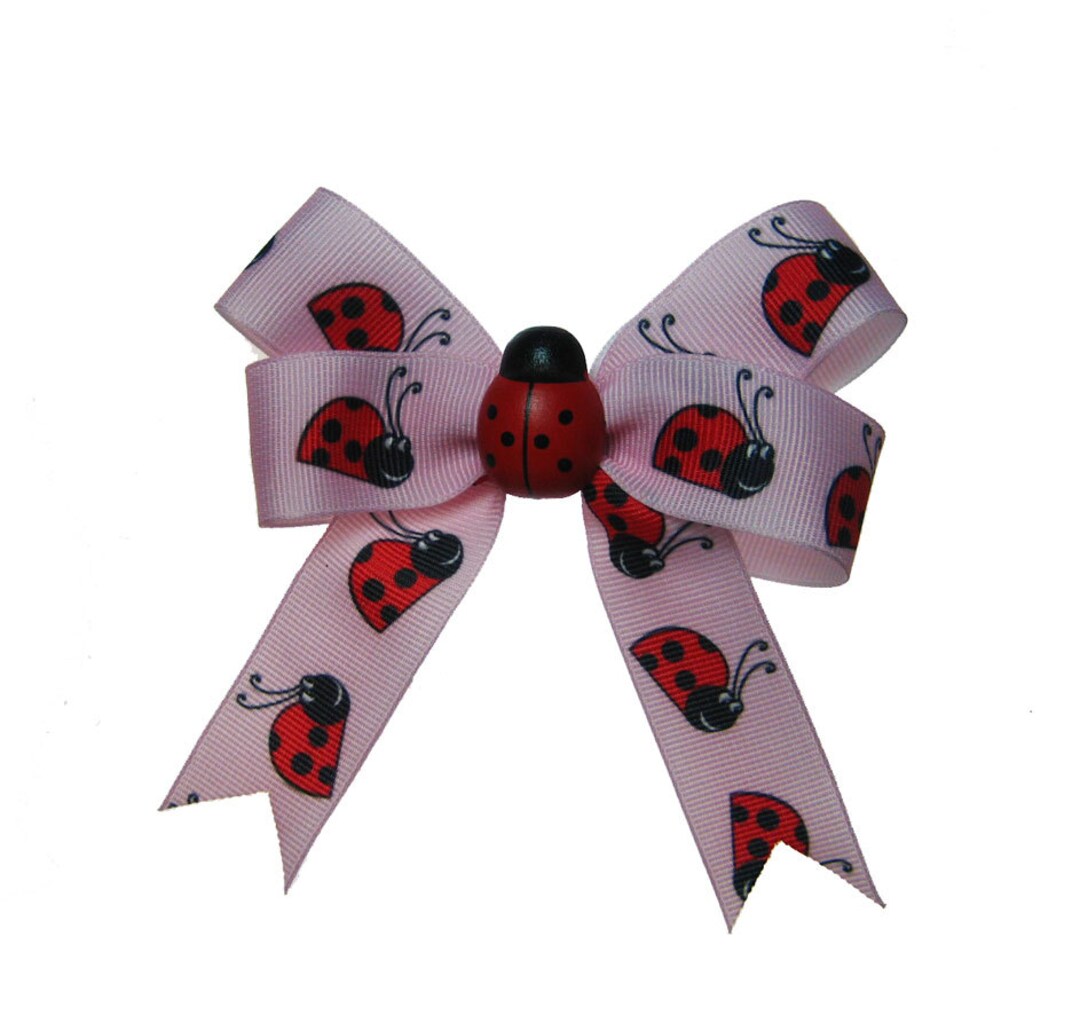 Cute Pink Ladybug Gardening Bugs Garden Club Girls Hair Bow - Etsy
