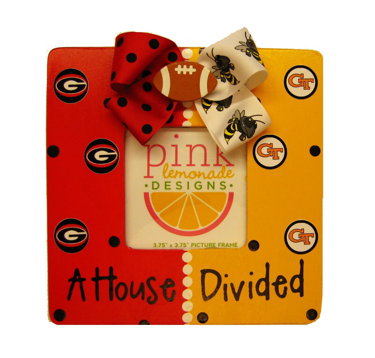 A House Divided Custom Wood Handpainted Picture Frame ANY 2 Teams - Etsy