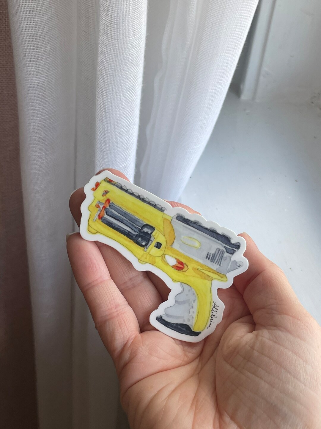 Nerf Gun Sticker Watercolor Decal Vinyl Die Cut - Etsy