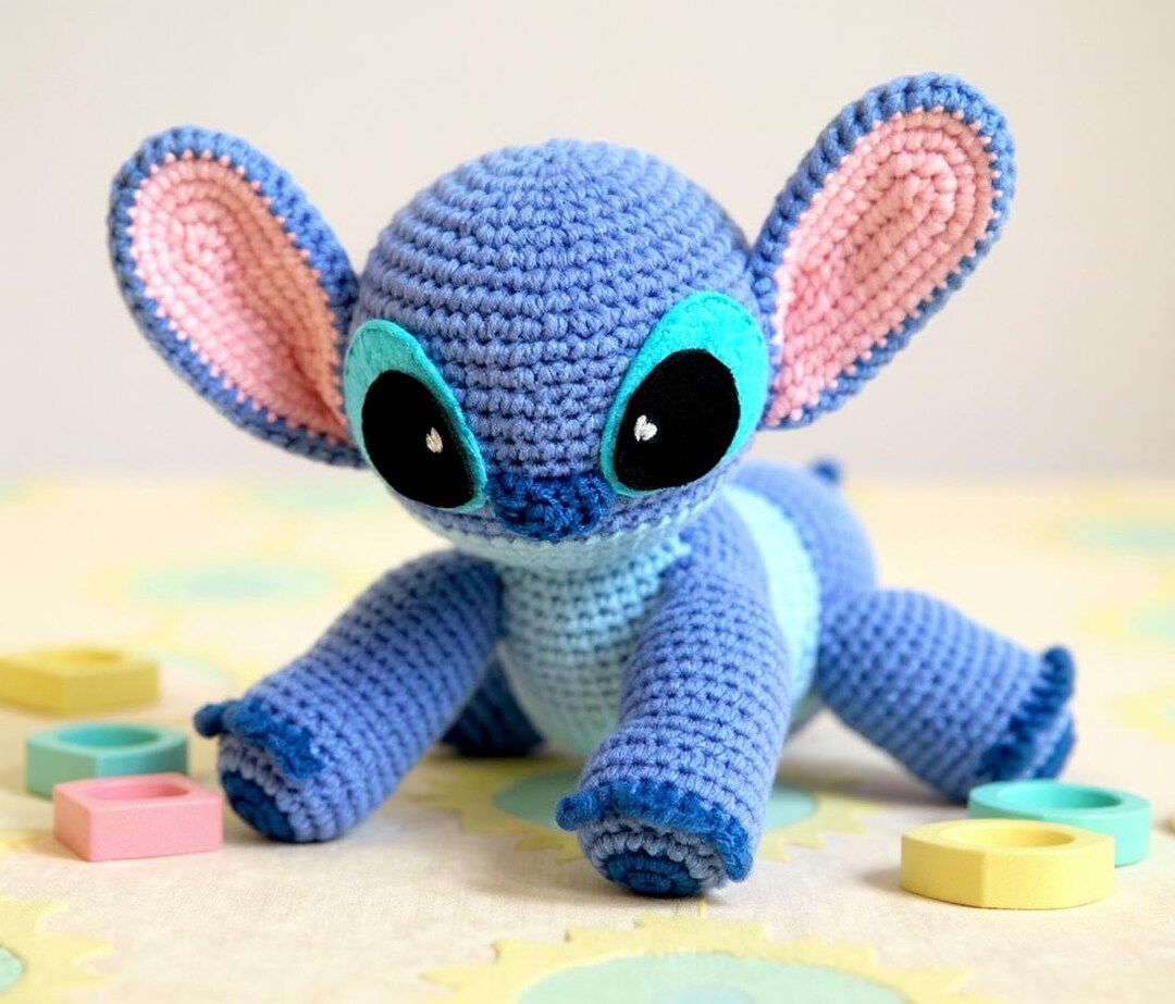 Amigurumi Stitch Crochet Pattern, Cute Stitch Plush Toy, Beginner ...