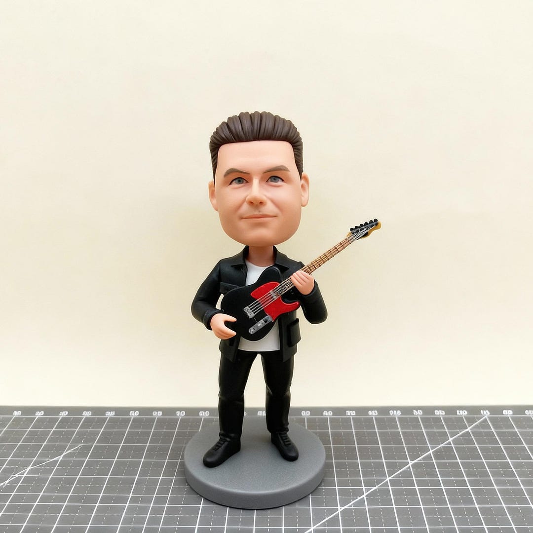 Personalized Guitar Player Bobblehead, Custom Musician Figurine - Etsy