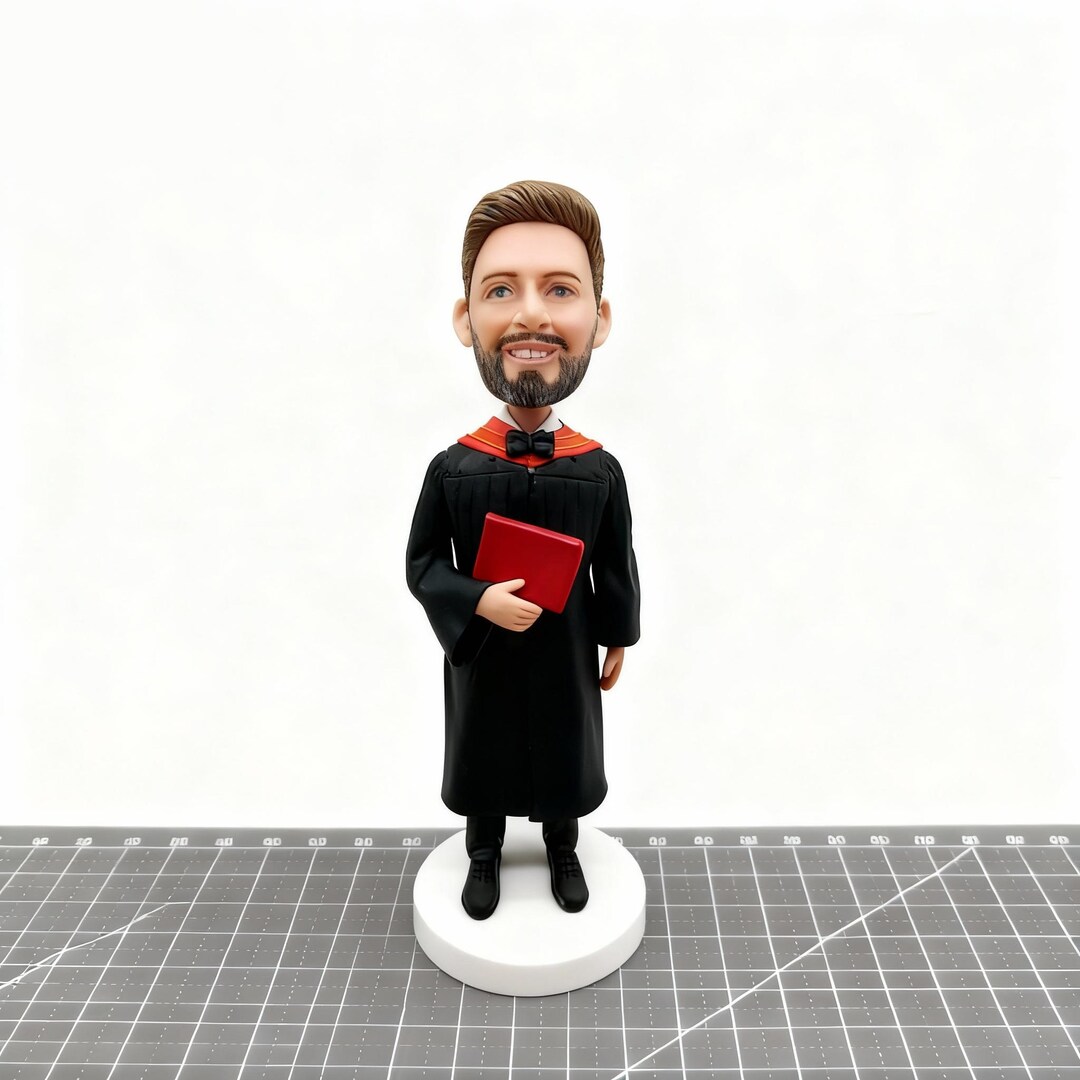 Custom Bobblehead Religious Priest With Bible Custom Bobblehead ...