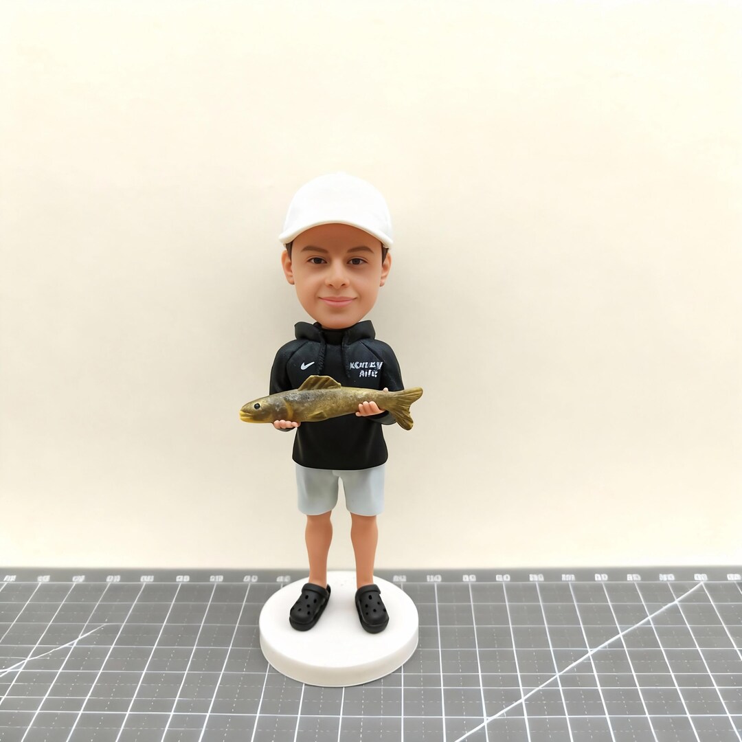 Custom Fisherman Bobblehead, Personalized Fishing Gift - Etsy