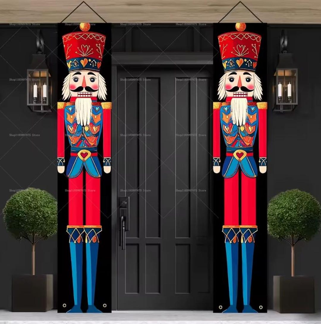 Christmas Nutcracker Banners for Porch & Wall | Festive Xmas Party ...