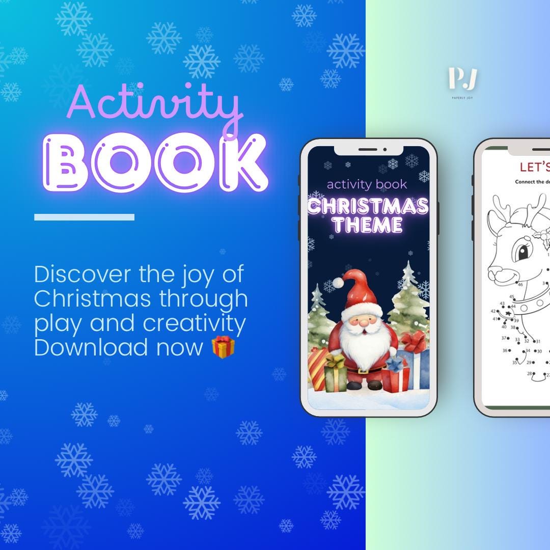 Printable Christmas Activity Book for Kids | Holiday Worksheets, Mazes ...