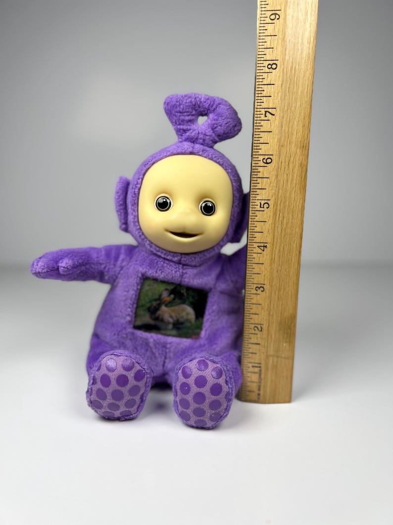 Vintage Teletubbies Tinky Winky Purple Plush Rubber Face Doll - Etsy