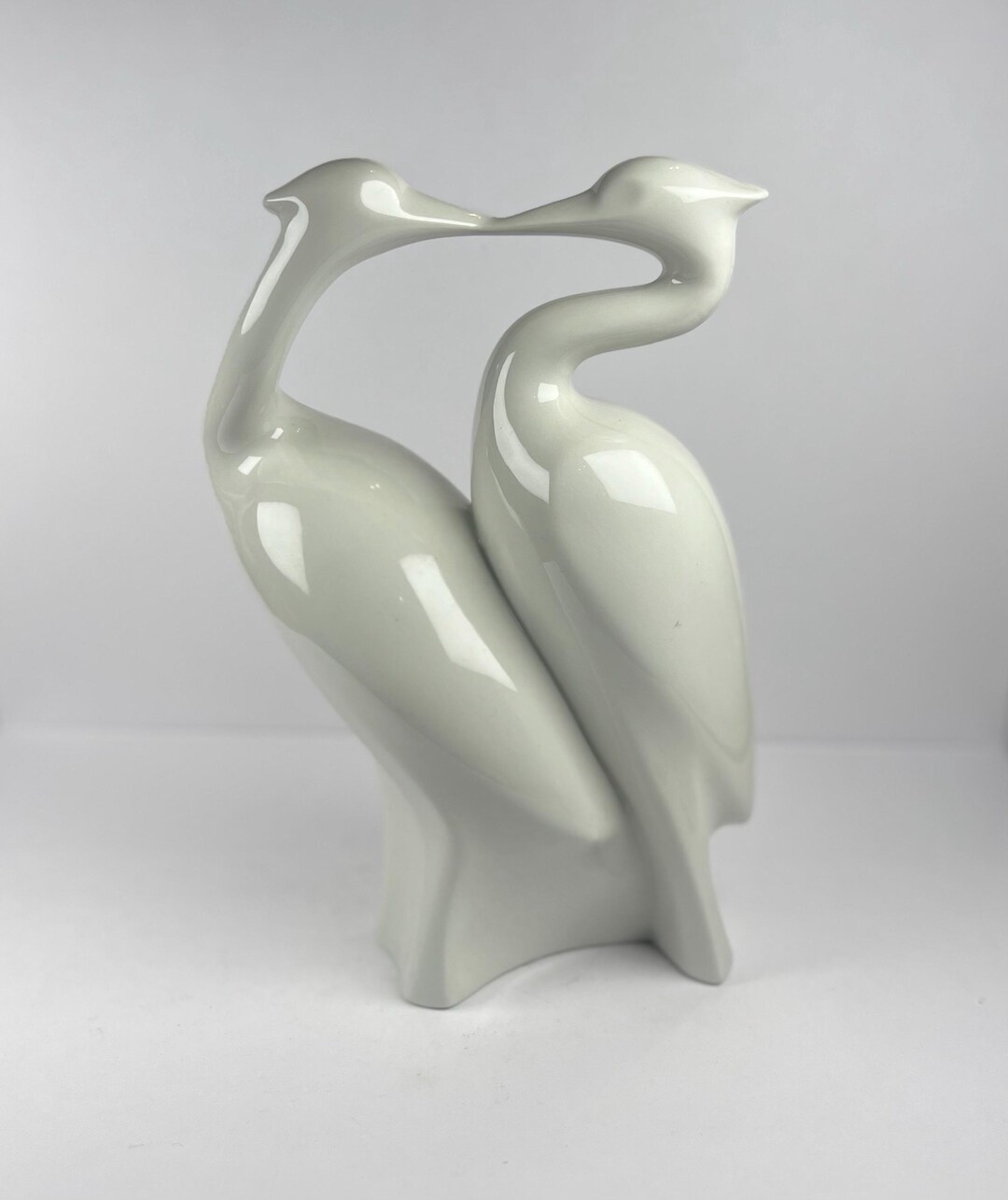 Vintage Ceramic Figure of a Two Cranes Bird, Designed in the 1960's by ...