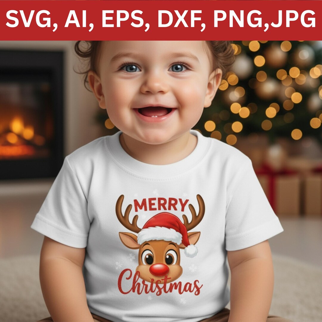 Christmas Reindeer SVG Bundle, Holiday Clipart (digital Download) - Etsy