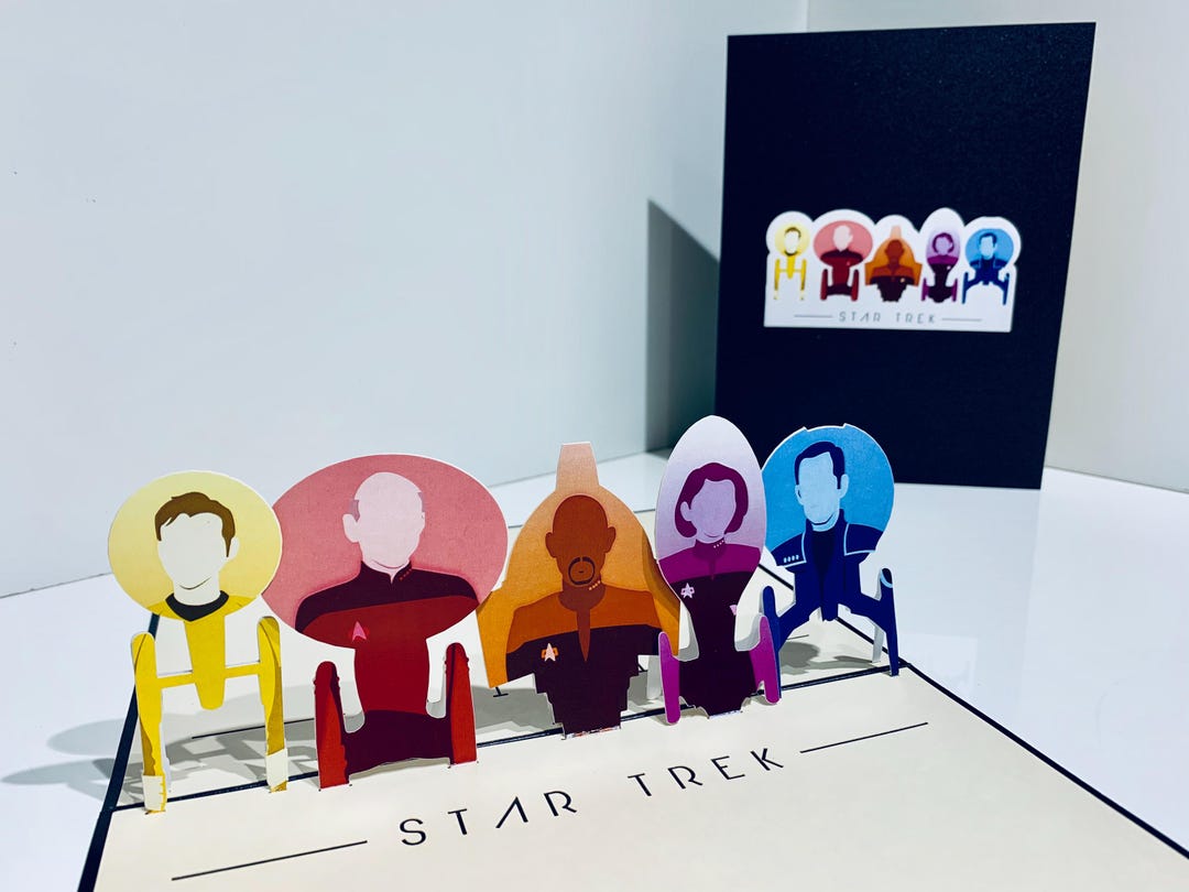 STAR TREK Pop up Card Happy Birthday 3D Pop up Greeting Card - for ...