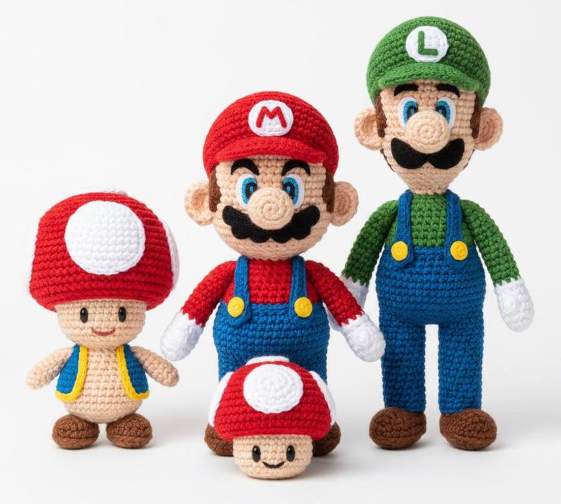 Super Mario Collection Crochet Patterns - Etsy