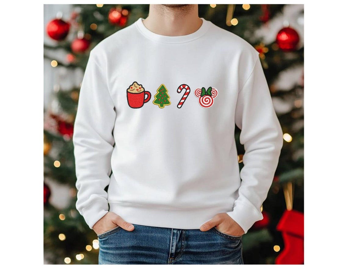 Christmas Embroidery Patch Bundle – Hot Cocoa, Tree, Candy Cane ...