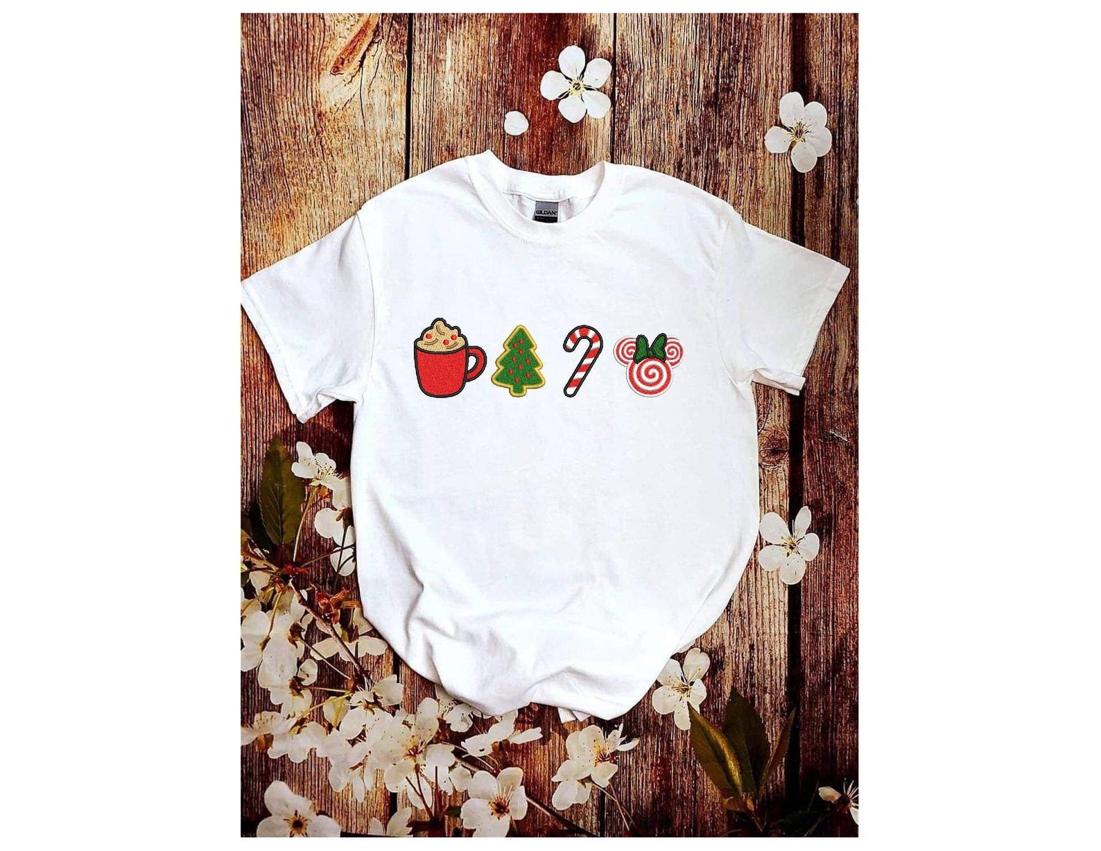 Christmas Embroidery Patch Bundle – Hot Cocoa, Tree, Candy Cane ...