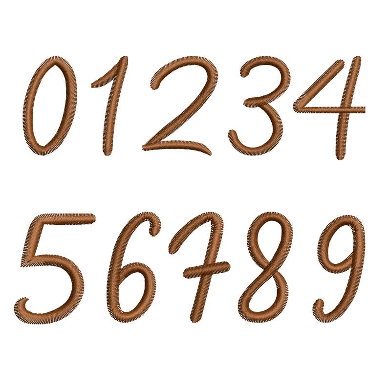 BX Embroidery Font | Letters, Numbers, Symbols (instant Download) - Etsy