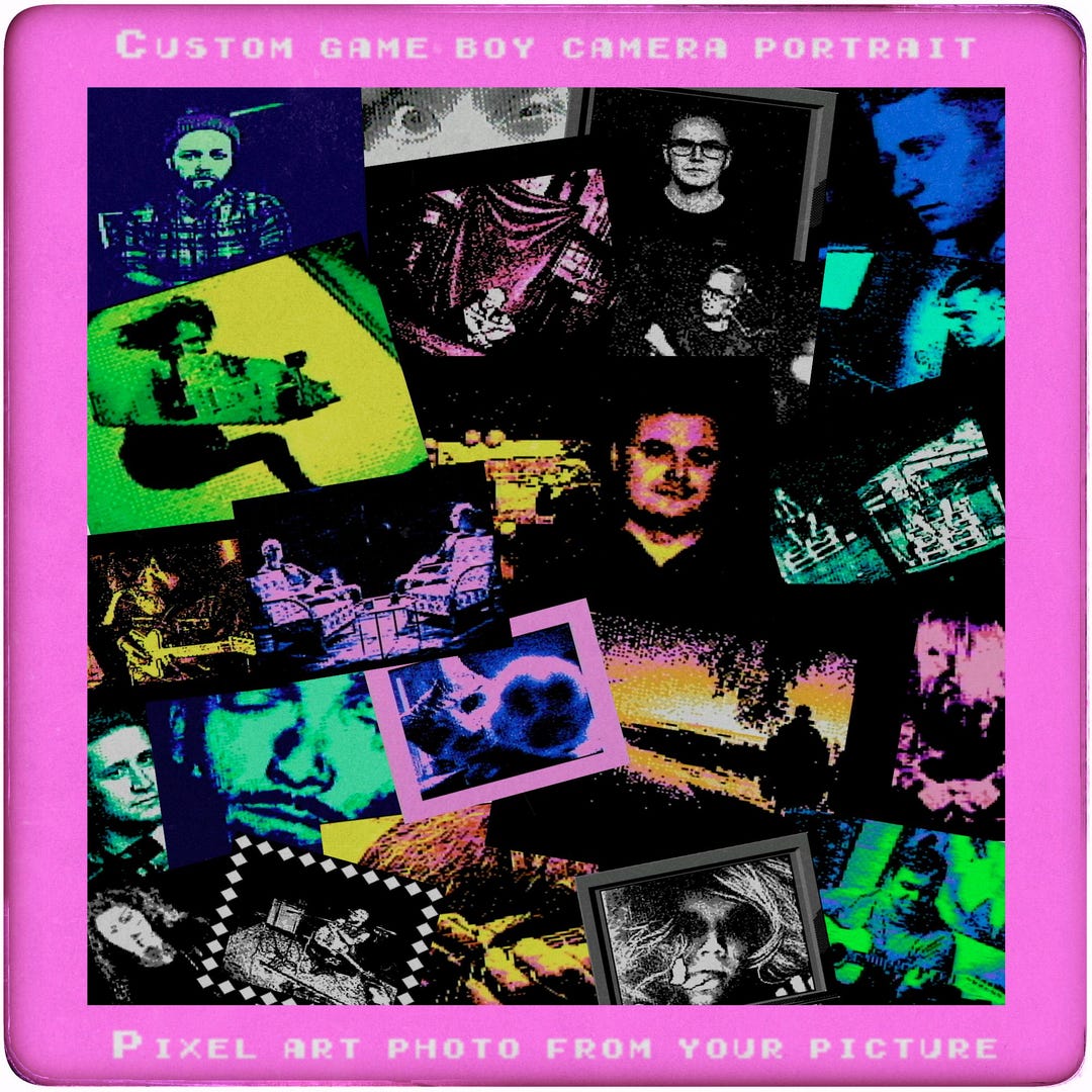 Custom Game Boy Camera Portrait – Retro Pixel Art Photo From Your ...