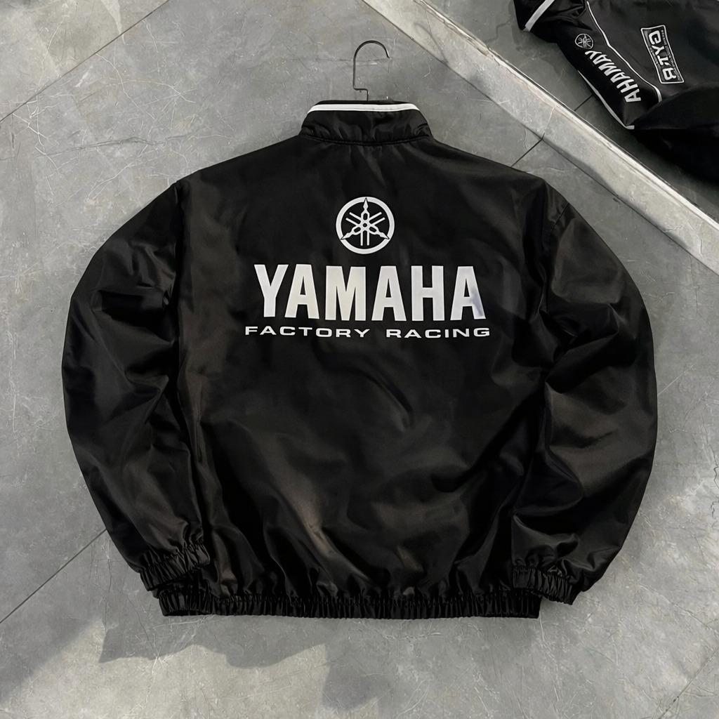 Yamaha Racing Jacket Factory Team GYTR Motorsport Biker Bomber Black ...