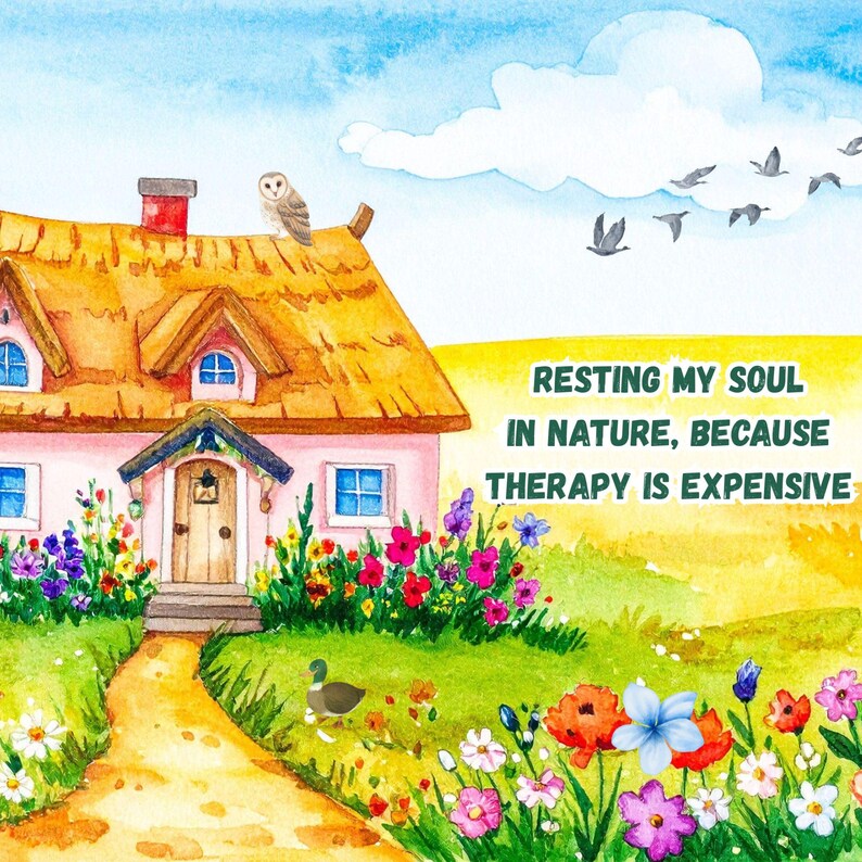 Cottagecore Desktop Wallpaper: Floral Scenes With Existential Quotes ...