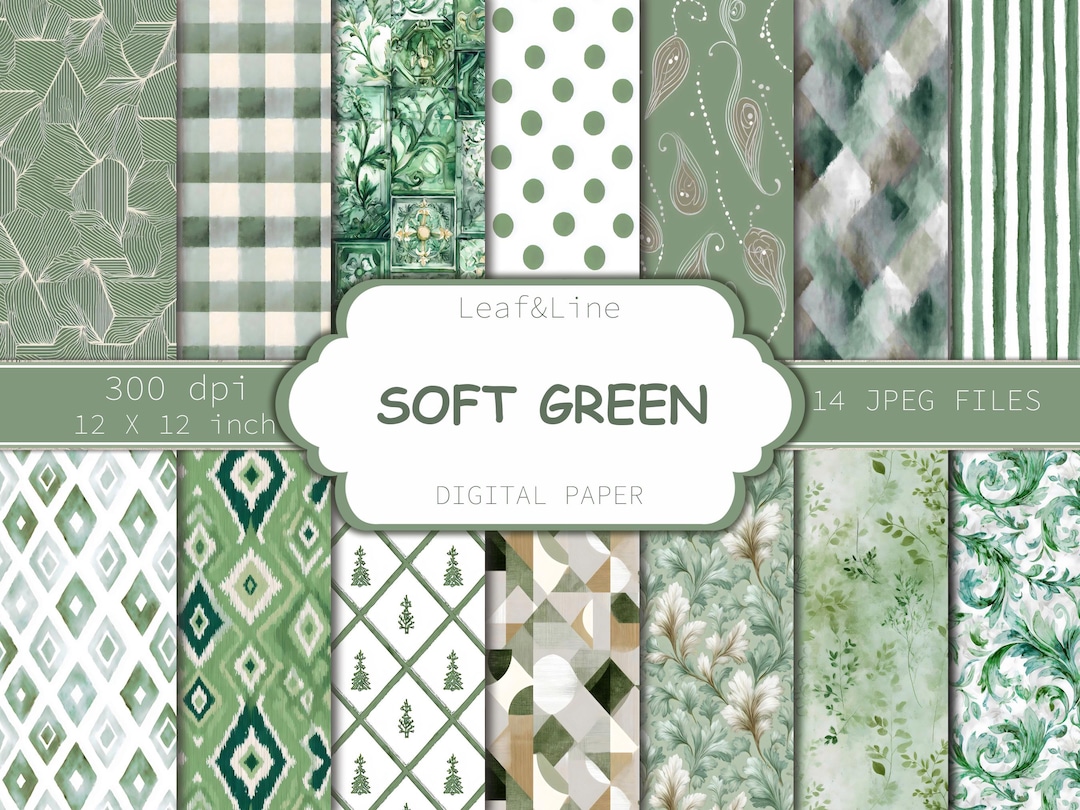 Sage Green Digital Paper, Olive Watercolor Texture, Eucalyptus Boho ...