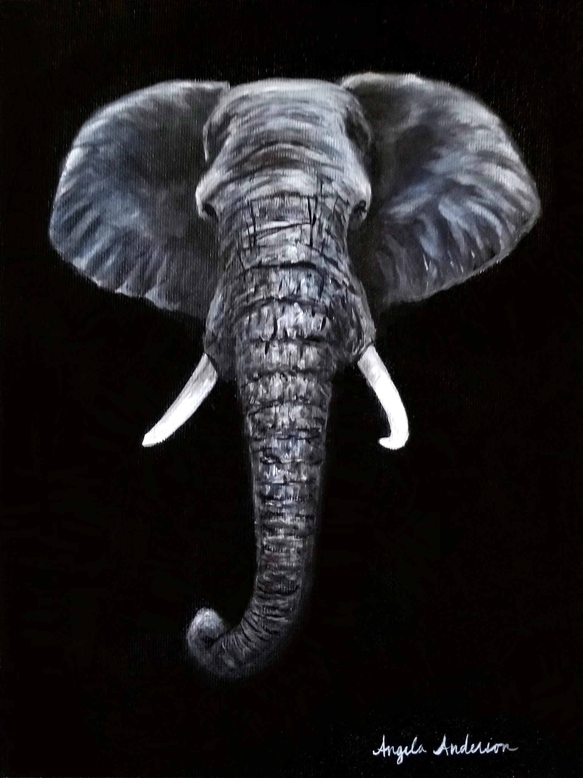 Acrylic Painting For Elephant at Indiana Schneider blog